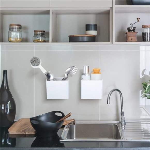 Other | Floating Shelves Bin Organizer Adhesive Wall Mounted Plastic No ...